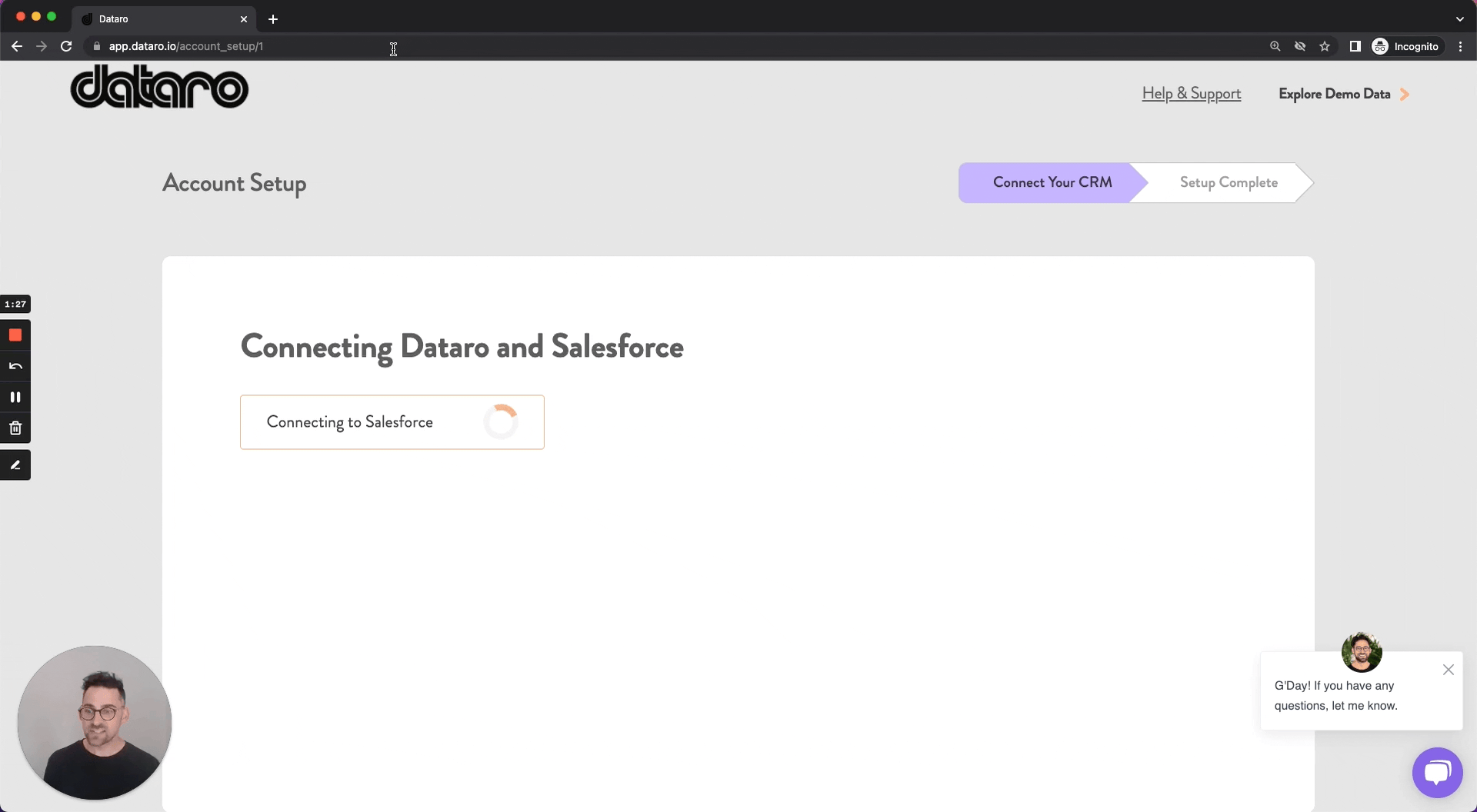 Connect Dataro and Salesforce